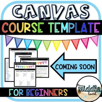 Preview Of Course Template For CANVAS LMS Distance Learning TPT