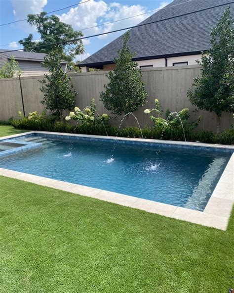Modern Minimalism Geometric Pool And Spa Design 15x30 Swimming Pool