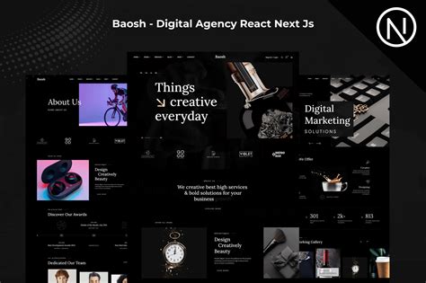 Baosh Digital Agency React Next Js Template