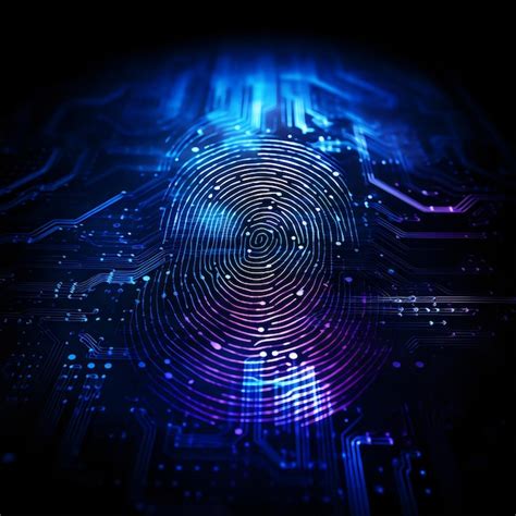 Premium Ai Image Artificial Intelligence Fingerprint Background