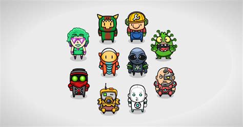 2d Characters Space Bundle 2d Characters Unity Asset Store