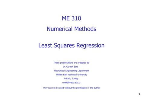 Least Square Method Ppt