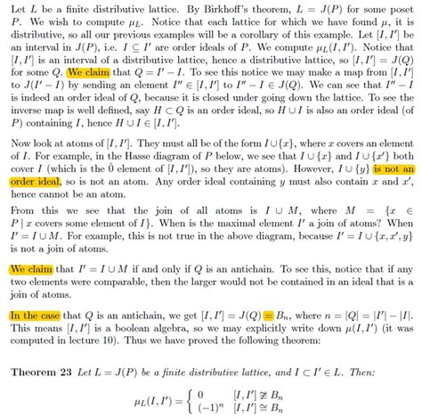 Abstract Algebra How Is The Möbius Function In Boolean Sets