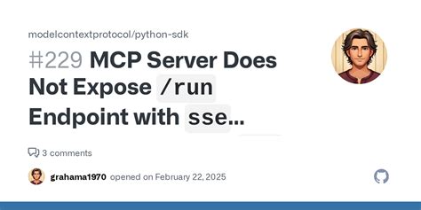 Mcp Server Does Not Expose `run` Endpoint With `sse` Transport