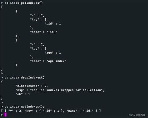 Mongodb 索引底层原理和使用，聚合的使用（案例 演示）mongodb索引原理 Csdn博客