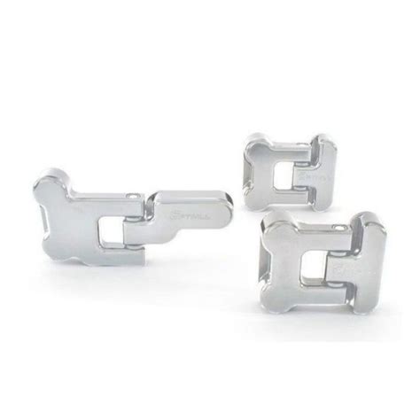 Optimill Security Rear Door Hinges Set Of 3 Silver Paddock Spares