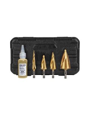 Klein Tools 25950 Juego De Brocas Escalonadas Espiral Doble Acanalado