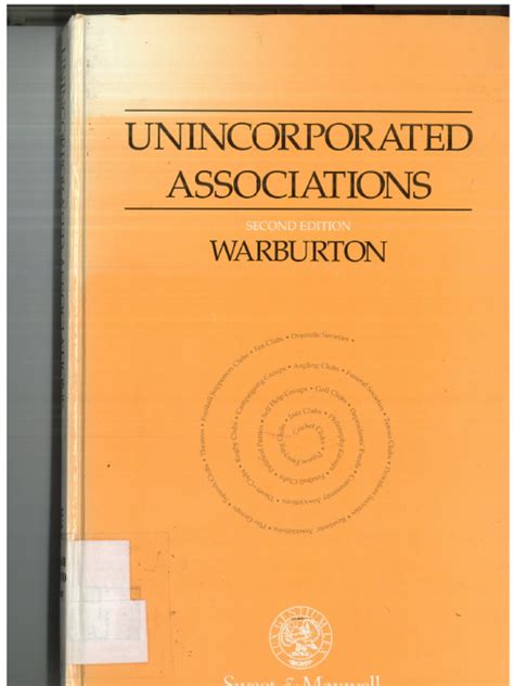 Unincorporated Associations Pdf