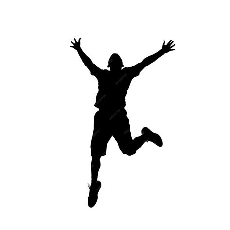 Premium Photo Black Silohuette Of A Person Dancing