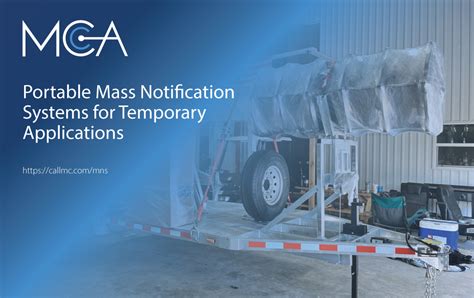 Portable Mass Notification Systems Mca Safety Solutions