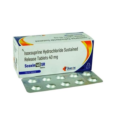 Isoxsuprine Hydrochloride Sustained Release Tablet Manufacturer And Supplier In India