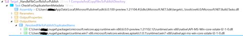 Duplicatepublishoutputfiles Error Should Show What Is Duplicated