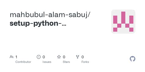 GitHub Mahbubul Alam Sabuj Setup Python Environment On Windows