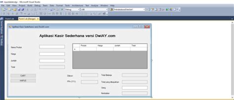 Cara Menambahkan Input Data Ke Datagridview Tanpa Database Dengan