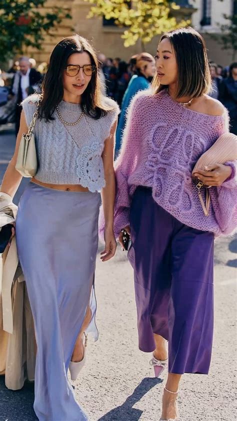 Пин от пользователя All Things Fashion And Marketi на доске 2023 Street Style Фиолетовая мода