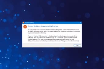 Solved Docker Desktop Unexpected WSL Error In Windows