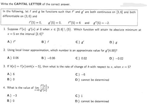 solved write the capital letter of the correct answer in