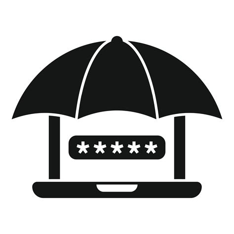 Laptop Password Protection Icon Simple Vector Personal Login 20265801