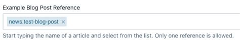 Blog Post Reference Custom Fields Knowledge Base