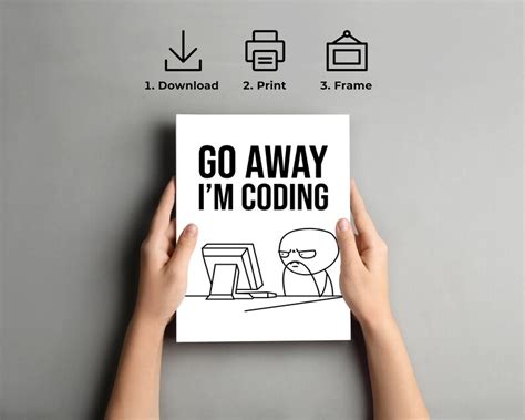 Funny Programmer T Printable Wall Art Programming Print Coder