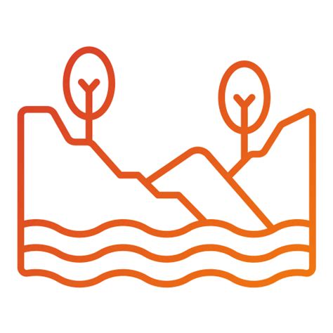 Lake Generic Gradient Outline Icon