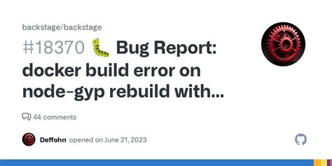 🐛 Bug Report Docker Build Error On Node Gyp Rebuild With Isolated Vm While Yarn Install Phase