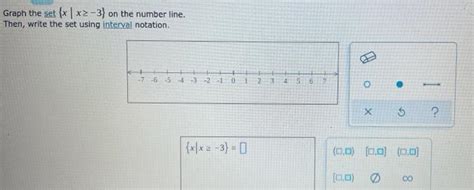 Solved Graph The Set X X2 3 On The Number Line Then