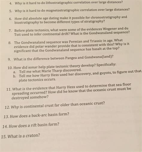 Solved Why Is It Hard To Do Lithostratigraphic Correlation