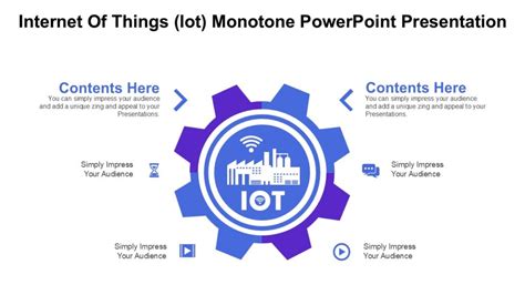Internet Of Things Iot Monotone Powerpoint Presentation Pptuniverse