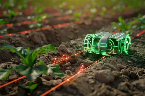 Modern Soil Condition Sensor Concept Use Of Automatic Soil Moisture