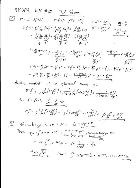 phy 308 homework 10