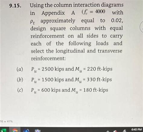 Solved 915 Using The Column Interaction Diagrams In