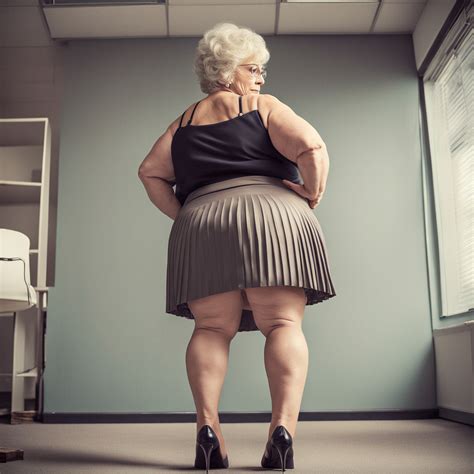 Big Juicy Granny Ass In Pleated Mini Skirt By Beatles65a On Deviantart