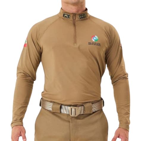 Camiseta Tática De Verão Pmsc Unis Proteção Uv50 Dry E Antimicrobiana