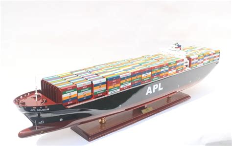 Apl Container Ship Model Wooden Endurance Nautical Decor T For Home