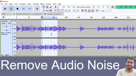 Audacity Audio Noise Removal Tool Remove Background Noise From The