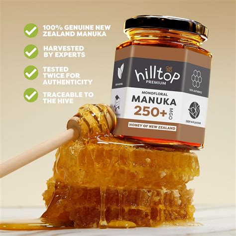 Hilltop Honey Manuka Mgo 250 225g Monofloral From New Zealand Buy