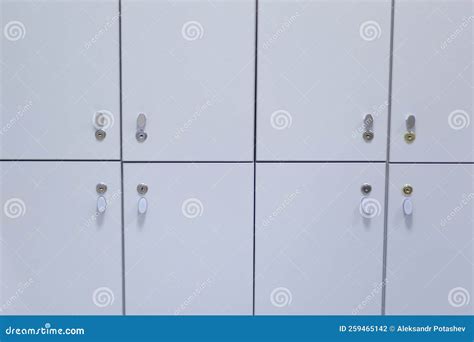 Lockers For Undressinga Locker For Storing Personal Belongings Stock