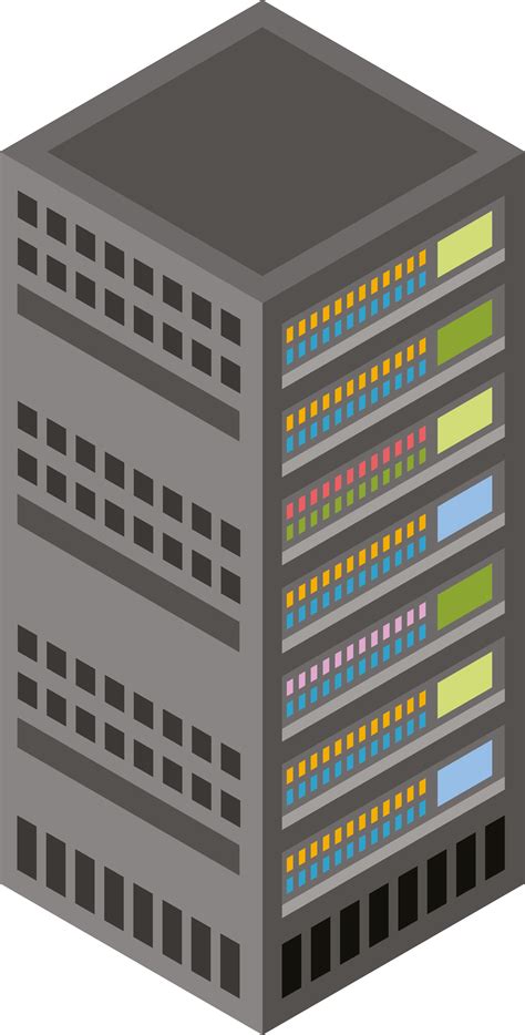 Computer Server Rack Clip Art Set Of Various Server Racks Server In