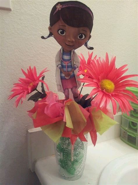 Diy Doc Mcstuffins Centerpiece Doc Mcstuffins Birthday Party Doc Mcstuffins Birthday Dollar
