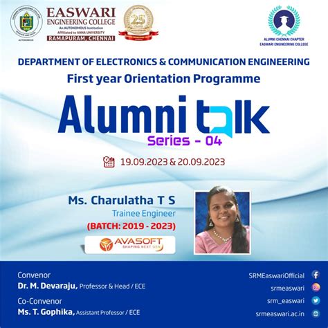 Alumni Talk Srm Easwari Engineering College