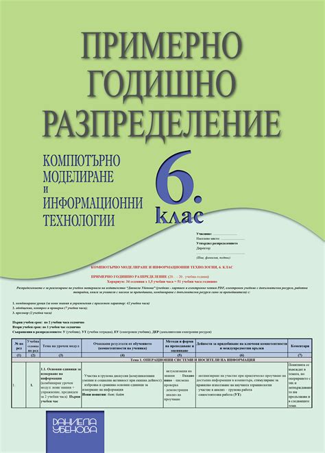 Компютърно моделиране и информационни технологии 6 клас учебник Издателство