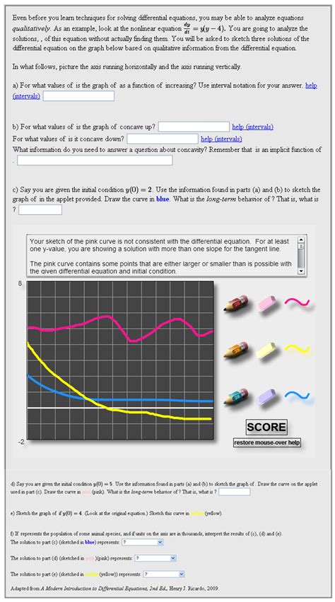 autonomous solution sketch flash applet sample problem webwork wiki