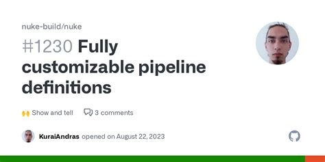 Fully Customizable Pipeline Definitions Nuke Build Nuke Discussion GitHub