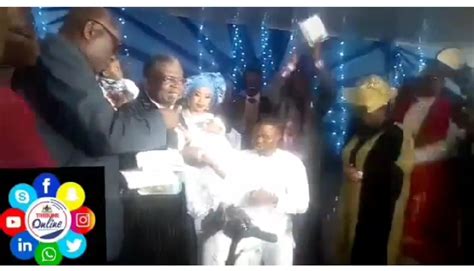 Yinka Ayefele And Wife Dedicate Their Triplets In Church Photos