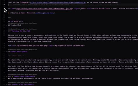 GitLens Release Notes