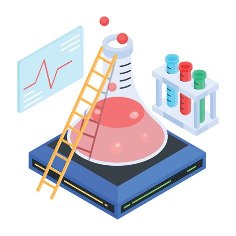 Isometric Icon Of Lab Experiment 24450641 Vector Art At Vecteezy