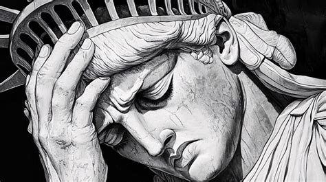 Download Statue Of Liberty Crying Surreal Royalty Free Stock Illustration Image Pixabay