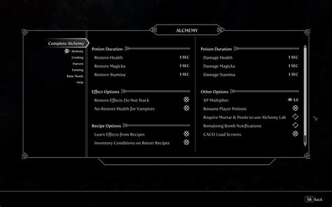 Wider Mcm Menu For Skyui By Uranreactor Skyrim Se Mods Step Mods