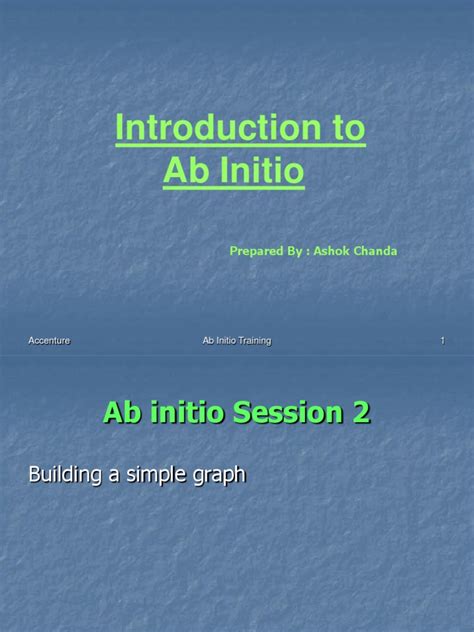 02 Building Simple Ab Initio Graphs Pdf File Format Data Type